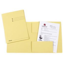 Esselte map met 3 kleppen A4 geel 275 gr 50 stuks online kopen? | Transfert